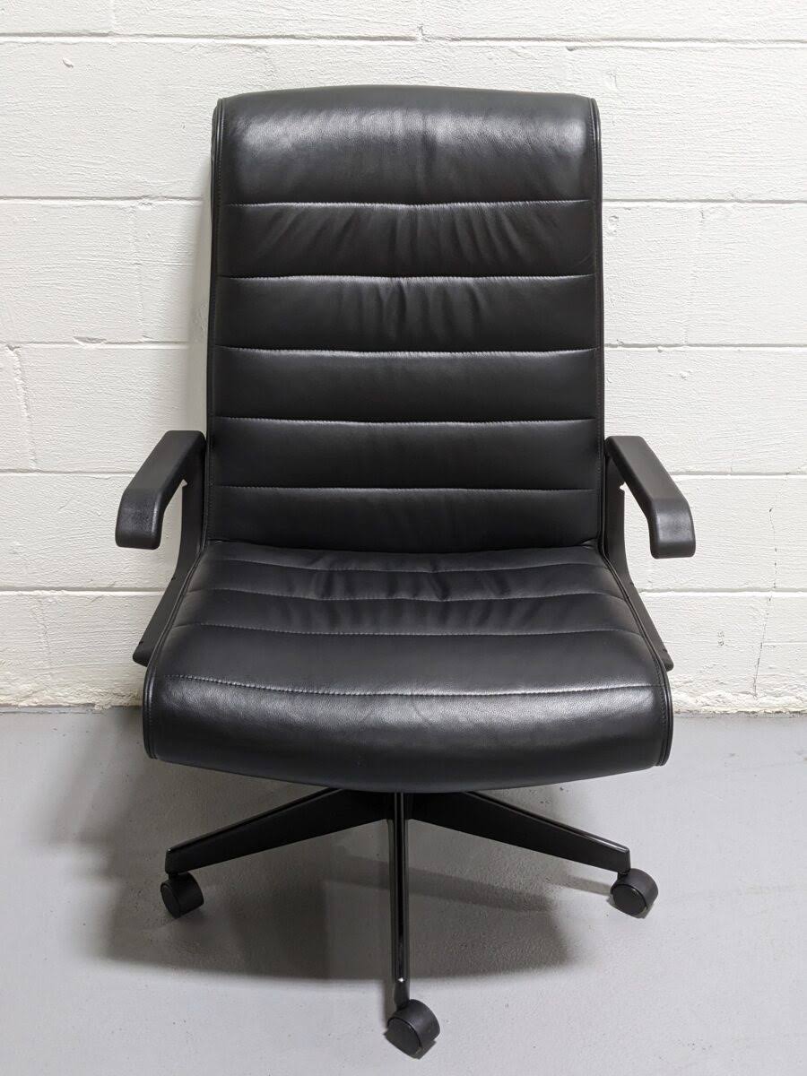 Knoll Sapper Executive High-Back Leather Office Chair - Used - Office ...